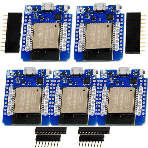 AZDelivery 5 X ESP32 D1 Mini NodeMCU WiFi Modul Bluetooth Internet