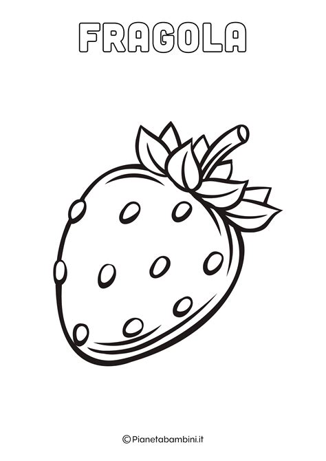 Disegni Di Frutta Primaverile Da Colorare PianetaBambini It