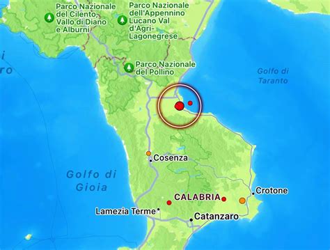 Terremoto In Calabria Scossa A Cosenza LIVE