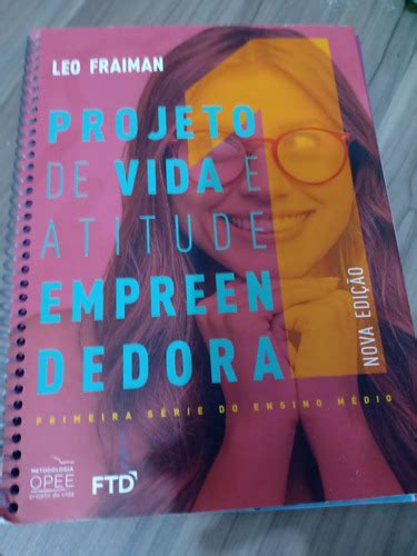 Livro Projeto De Vida E Atitude Empreendedora Nova Edi O