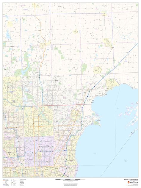 Macomb County Michigan By Mapsherpa The Map Shop