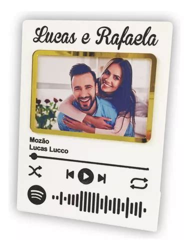 Placa Spotify Interativa E Personalizada Em Acrílico Parcelamento sem