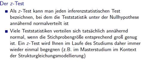 1 Statistik II Z Test Karteikarten Quizlet