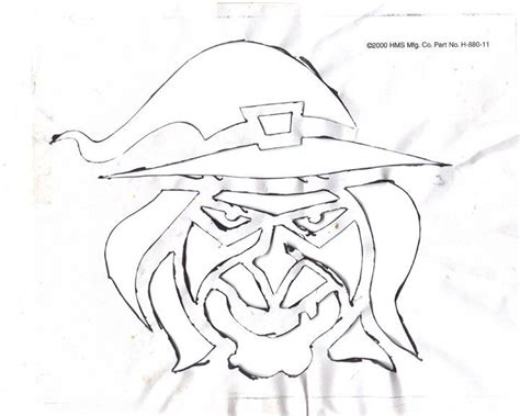 Pin On Fall Projects Witch Drawing Face Stencils Pumpkin Witch