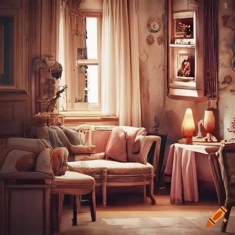 Vintage Room With Shabby Decor On Craiyon