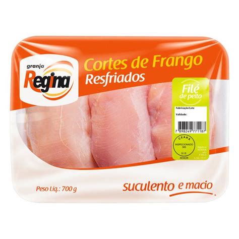 Fil De Peito De Frango Resfriado Sem Pele Granja Regina G
