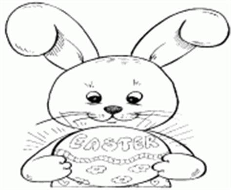 Coloriage Jolie Lapin Souriant Avec Un Oeuf De Paques Motif Fleurs