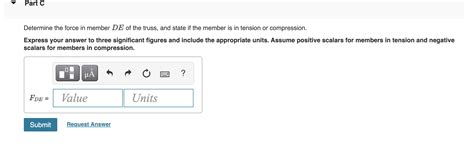 Solved Part A In Figure 1 P 1200 Lb Determine The Chegg