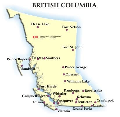 British Columbia Canada Map Cities Get Map Update