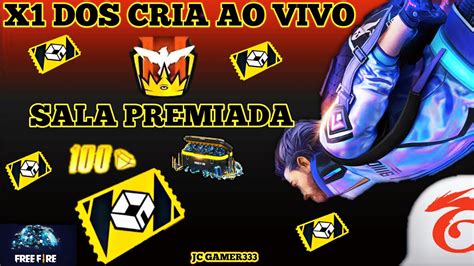 FREE FIRE AO VIVOX1 DOS CRIASSALAS PREMIADASBATEMOS NOSSA METAX1