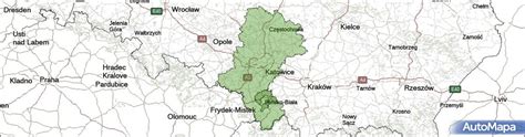 Powiat bielski województwo śląskie na mapie Targeo