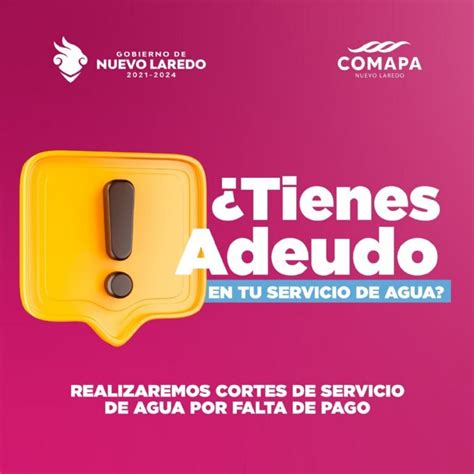 Atención Comapa cortará desde hoy servicio de agua de potable en estas