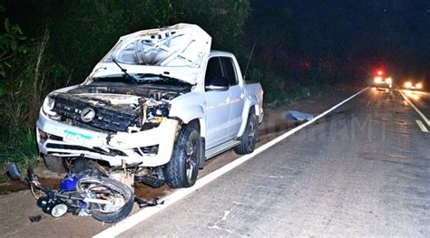 Duas Pessoas Morrem Em Acidente Entre Caminhonete E Motocicleta
