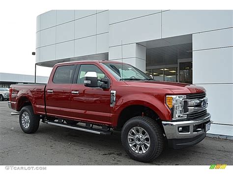 Ruby Red Ford F Super Duty Xlt Crew Cab X