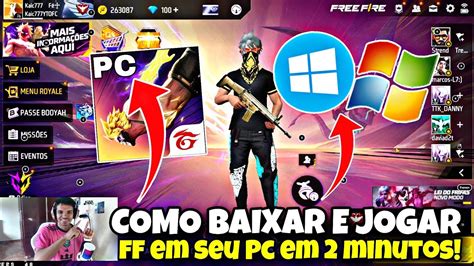 COMO INSTALAR FREE FIRE NO NOTEBOOK E PC FRACO NA NOVA ATUALIZAÇÃO