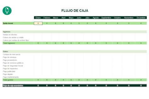 Plantilla Excel De Flujo De Caja Descarga GRATIS