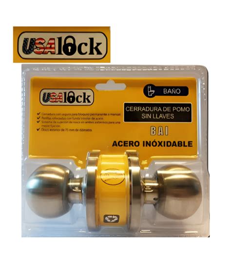 Cerradura Usalock Pomo Bbd Bano Sin Llave Bbd Socodima Cl