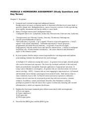 M4HW CH5 Docx MODULE 4 HOMEWORK ASSIGNMENT Study Questions And Key