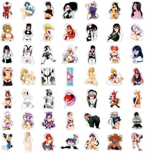 Sexy Anime Sticker Packs Vinyl Stickers Etsy