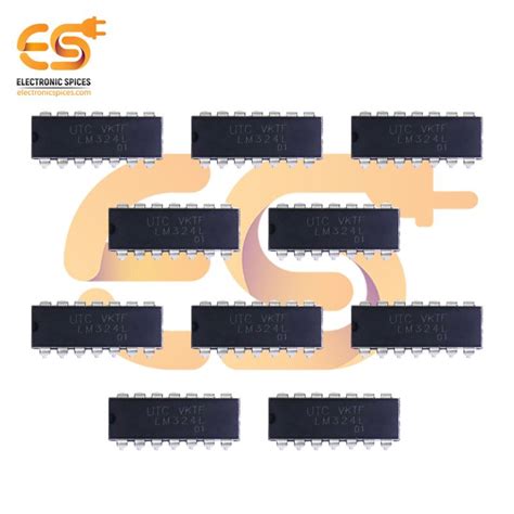 Buy LM324 Quad Or Four Operational Amplifier 14 Pins IC Pack Of 10pcs
