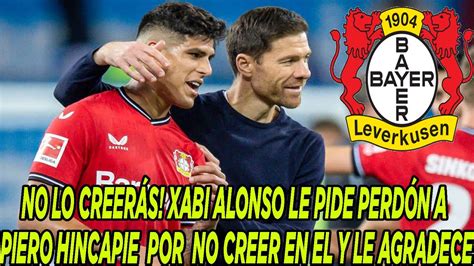 NO LO CREERÁS XABI ALONSO LE PIDE PERDÓN A PIERO HINCAPIE POR NO CREER