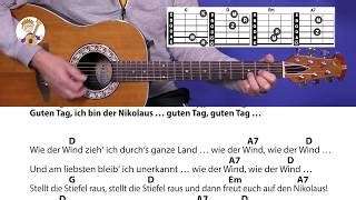 Guten Tag Ich Bin Der Nikolaus Rolf Zuckowski Mit Akkorden Text