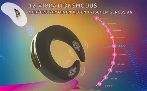 ChicLSQ Mit 12 Vibrationsmodi Penisringe Vibratoren Silikon Dildo