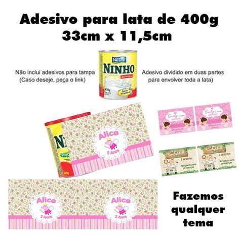 R Tulo Adesivo Lata De Leite Ninho Gr Lata Inteira Elo