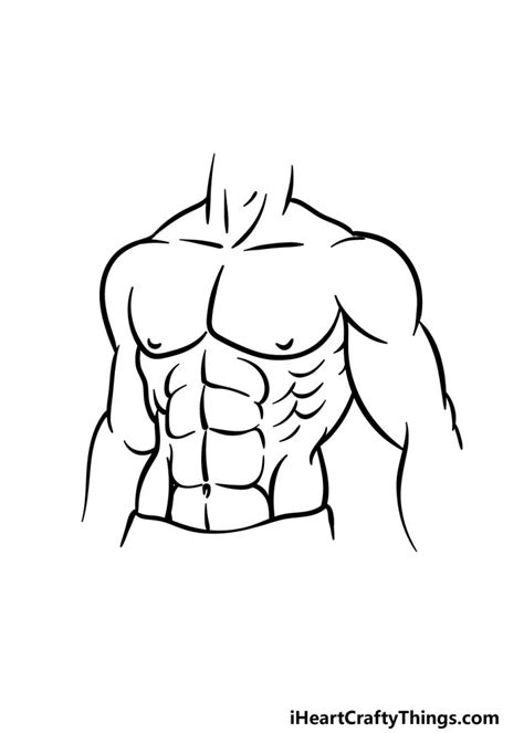 Abs Drawing How To Draw Abs Step By Step