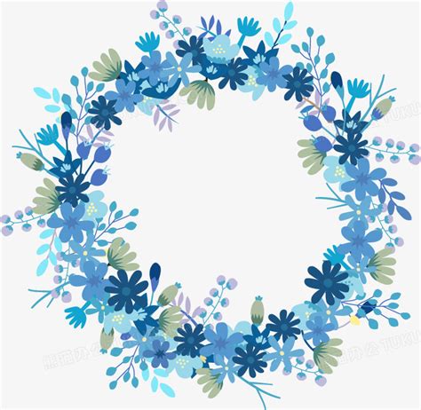 碎花花环PNG图片素材下载 花环PNG 熊猫办公