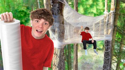 HO COSTRUITO UNA CASA SULLALBERO CON LA PLASTICA YouTube