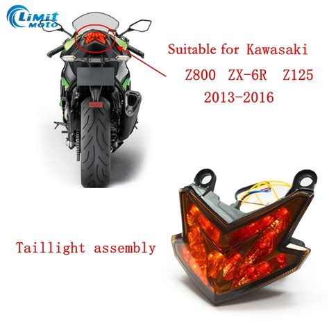 Luz LED Trasera De Freno Para Motocicleta Intermitente Para KAWASAKI
