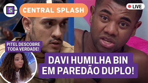 BBB 24 Davi x Bin Laden no PAREDÃO Pitel reage a Buda solteiro que
