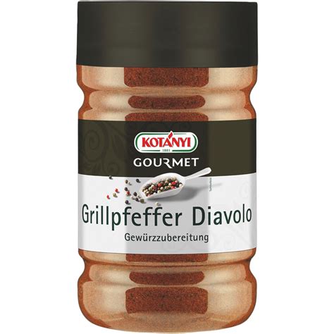 Transgourmet Österreich Kotányi Grill Pfeffer Diavolo 1200 ccm