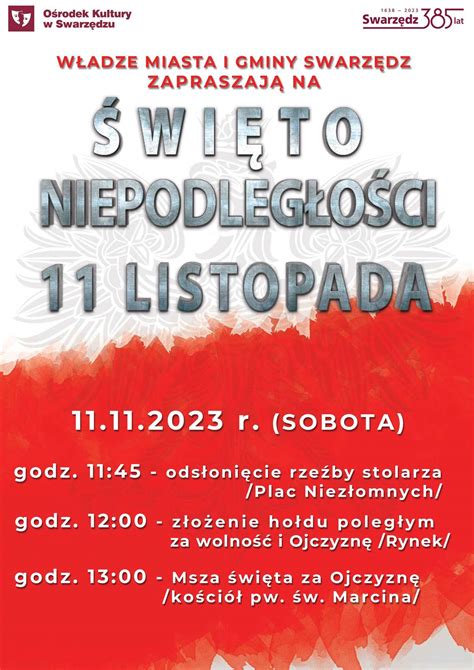 Obchody Święta Niepodległości 11 listopada Swarzędz News