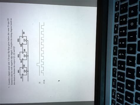 q3 ff3 learned in class but with negative edge trigger complete the timing diagram based on