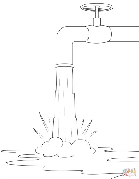Dibujos Para Colorear Usos Del Agua Impresion Gratuita