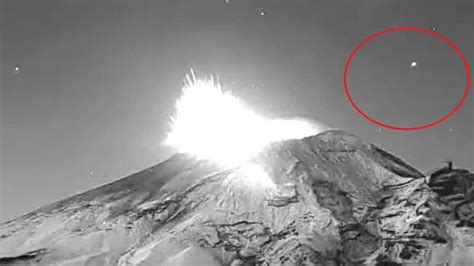 Captan supuesto ovni volando por el volcán Popocatépetl Uno TV