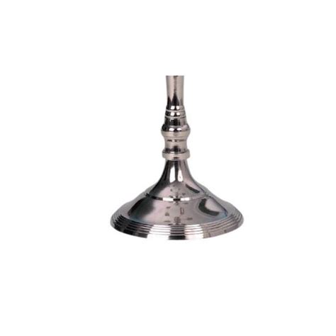 Bougeoir Chandelier à cinq bras Candélabre en métal extérieur argenté