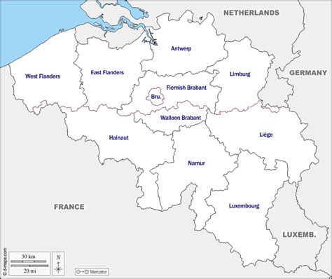 Belgien Kostenlose Karten Kostenlose Stumme Karte Kostenlose