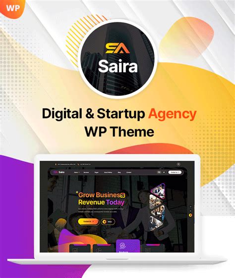 Saira WordPress Layout für digitale Agenturen Agentur zweigelb