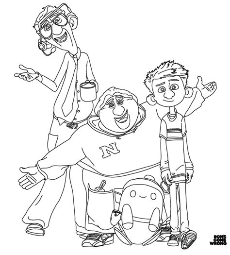 Personajes De Ron S Gone Wrong Coloring Pages Ron S Gone Wrong