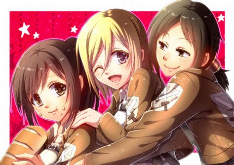 Christa Renz Ymir And Sasha Braus Shingeki No Kyojin Drawn By Yorii