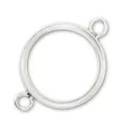 Serti intercalaire évidé pour cabochon rond 16 mm en Argent 925 x1