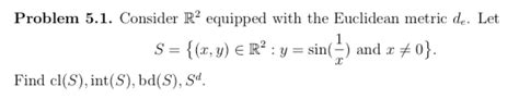 solved consider r 2 equipped with the euclidean metric de