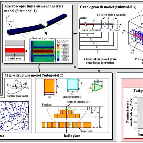 the framework of the multiscale model for predicting the fatigue download scientific diagram