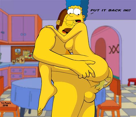 Rule 34 Buttjob Cowgirl Position Fjm Marge Simpson Ned Flanders Tagme The Simpsons 3780487