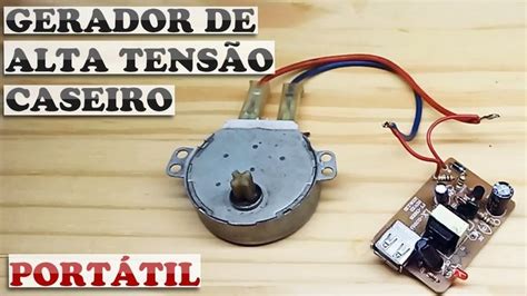 GERADOR DE ALTA TENSÃO PORTÁTIL FÁCIL DE FAZER Gerador de energia