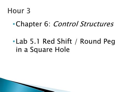agenda for unit 5 control structures ppt download