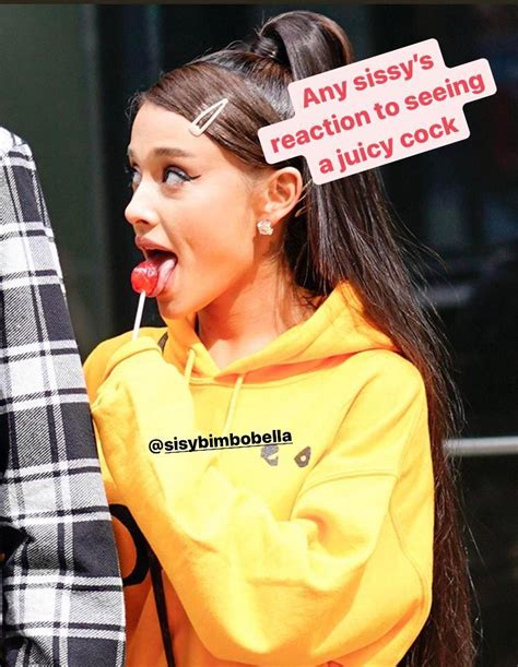 Just Made A New Sissy Caption From This Ariana Grande Pic My Insta Is